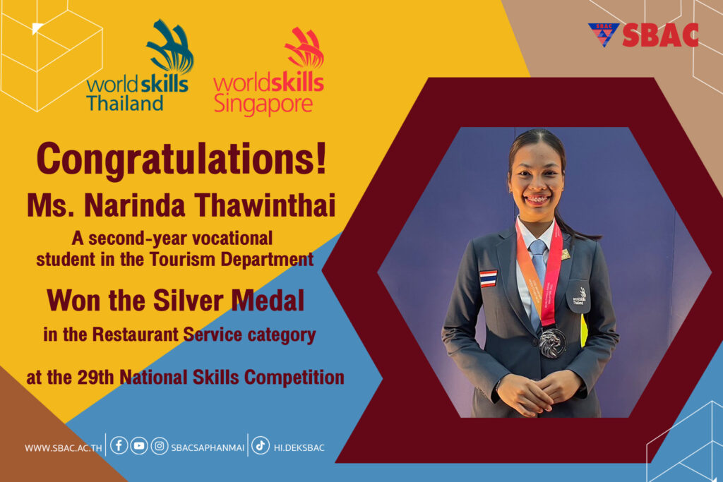 SBAC Tourism students represent Thailand at the WorldSkills ASEAN ...